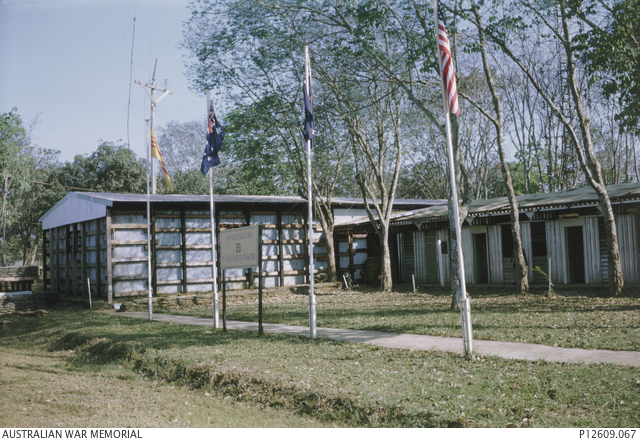 1st Australian Task Force Headquarters. Solid building to the left was ...