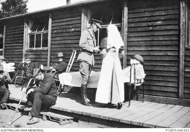 The original caption reads 'Major Cameron conducts his rounds'. Major ...