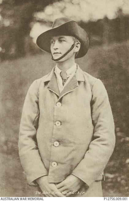 Portrait of 943 Private (later Lieutenant) John Patrick Hamilton VC at ...