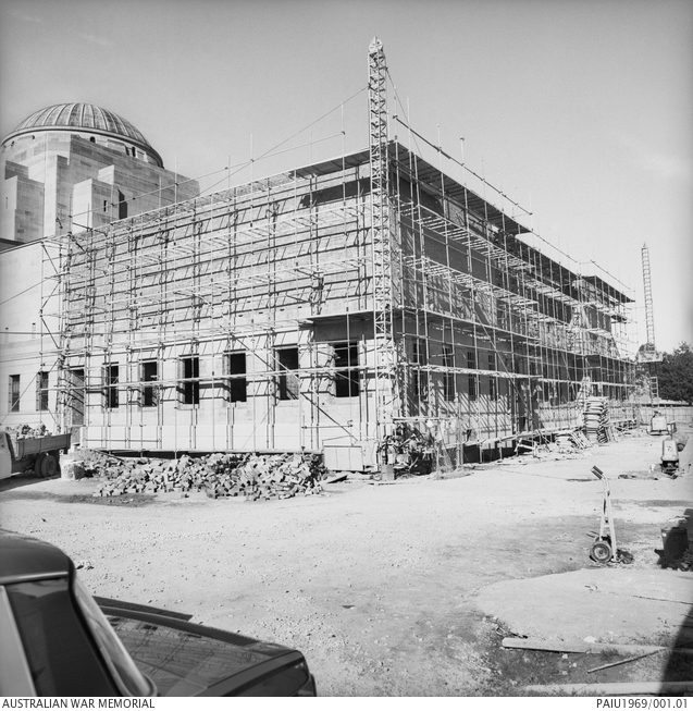 Construction of the extensions to the AWM main building undertaken ...