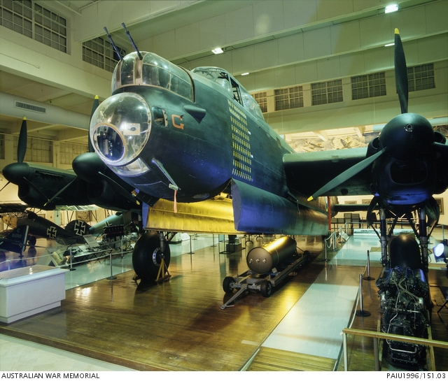 Avro Lancaster Mk I Bomber "G" for George on display in the Australian ...