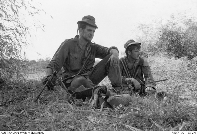 Phuoc Tuy Province, South Vietnam. March 1971. Private Bob Fahey of ...