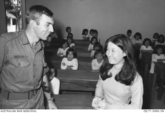 Nui Dinh, South Vietnam. September 1971. Captain Ray Leeman of Perth ...