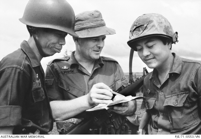 Bac Lieu, South Vietnam. November 1971. Warrant Officer Class 2 (WO2 ...
