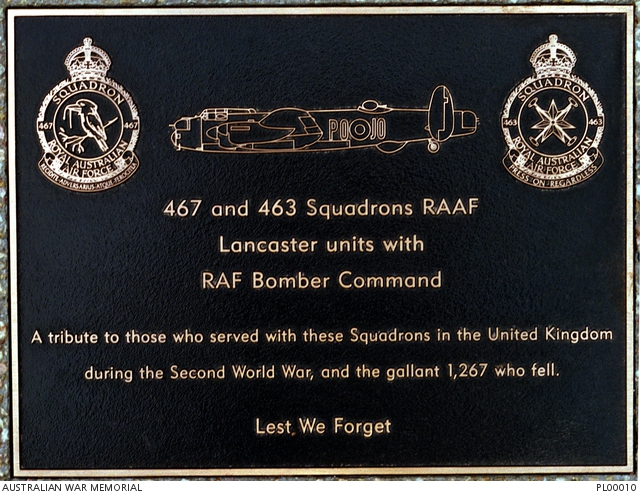463 & 467 Lancaster Squadrons RAAF | Australian War Memorial
