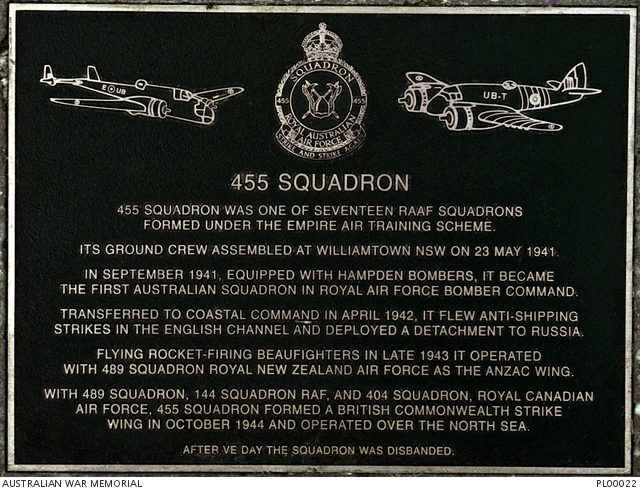 455 Squadron | Australian War Memorial