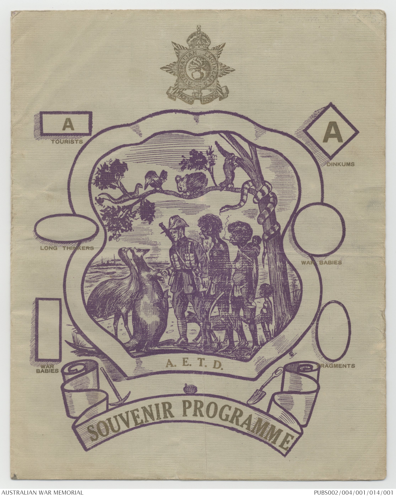 [Concert program] Item 1: AETD [Australian Engineers Training Depot ...