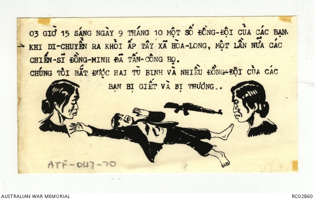 ATF-047-70: Ap Tay leaflet | Australian War Memorial