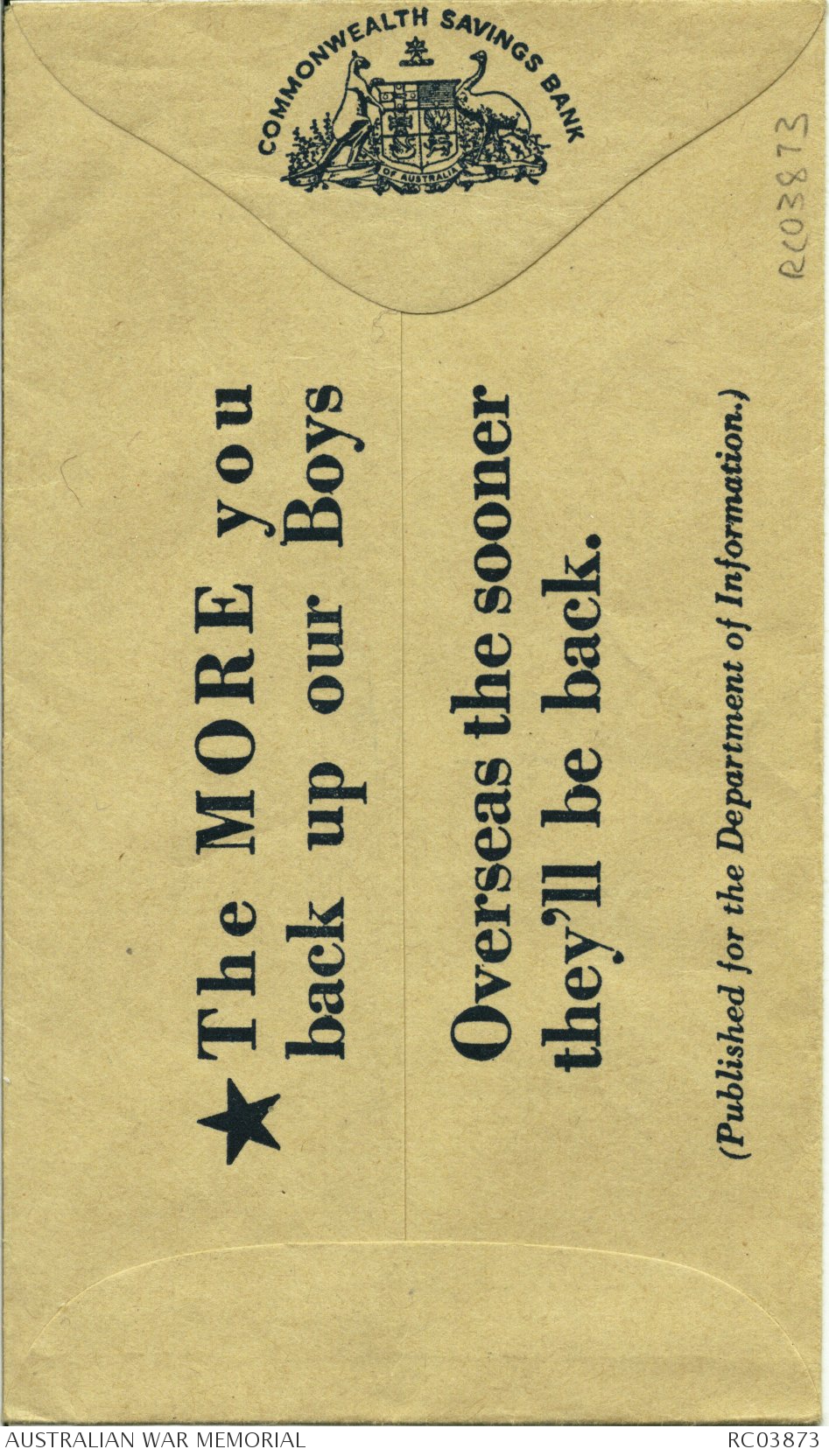 Pay envelope, 1939-1945 | Australian War Memorial