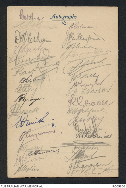 [Menu] Victory Dinner Menu | Australian War Memorial