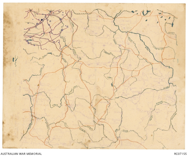 [Escape map, Germany, southwest of Berlin] | Australian War Memorial