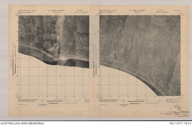 Saua River [and] Magine Islands : XIV Corps hasty terrain map, Empress ...