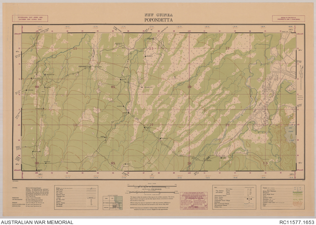 Popondetta : New Guinea 1:25 000 | Australian War Memorial