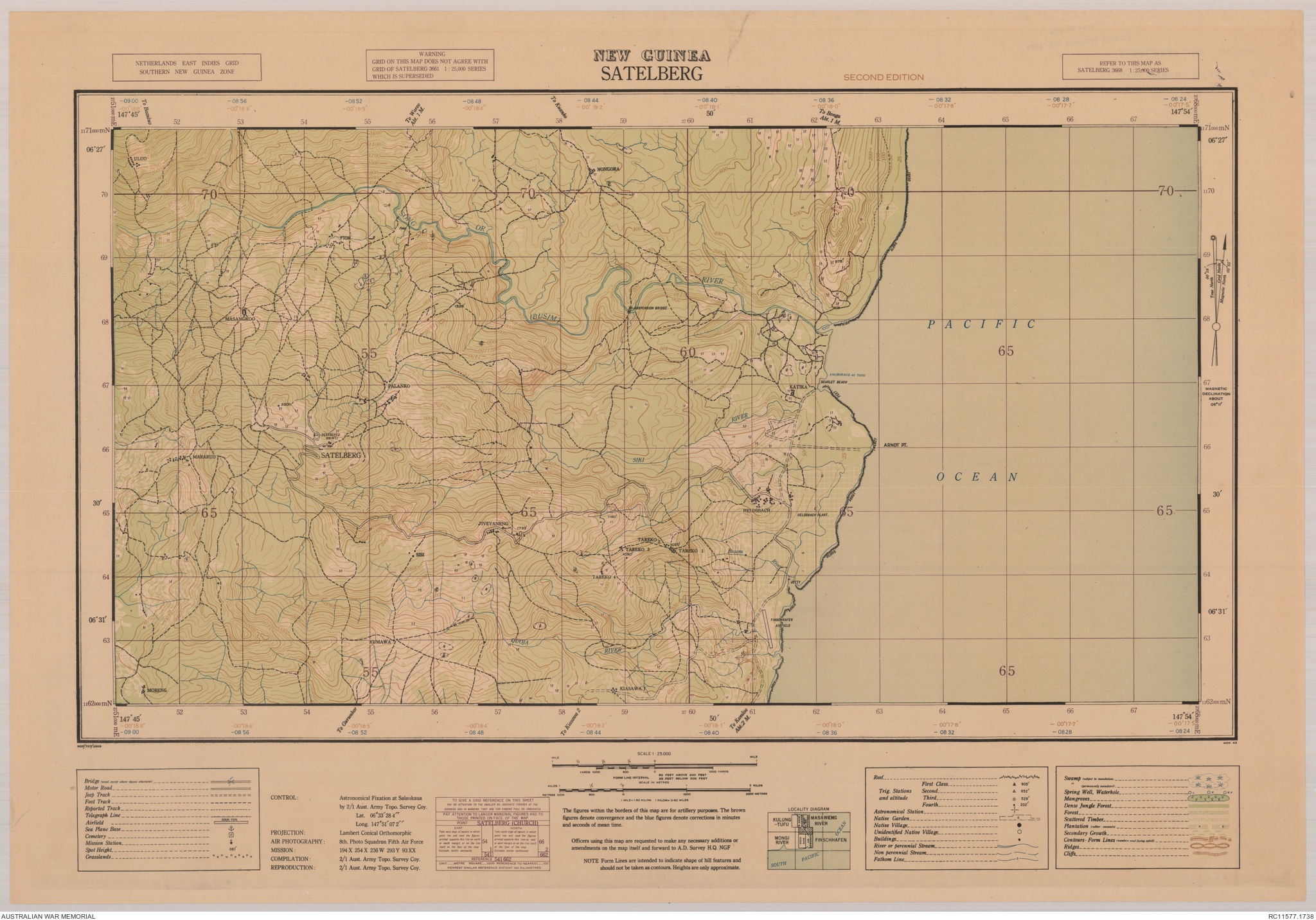 Satelberg : New Guinea 1:25 000 | Australian War Memorial