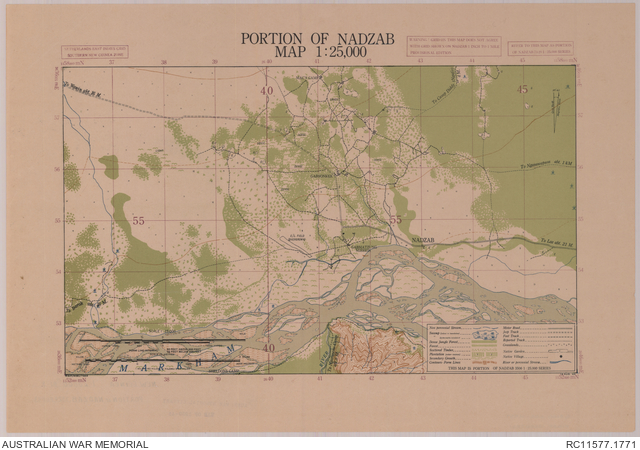 Portion of Nadzab map 1:25 000 | Australian War Memorial
