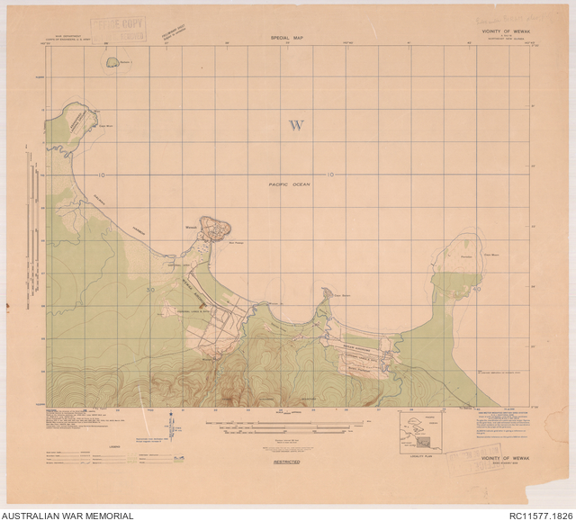 Vicinity of Wewak : special map | Australian War Memorial
