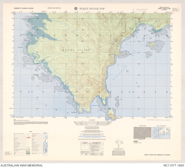 Point Stone NW : Admiralty Islands 1:25,000, sheet 3550 III NW ...