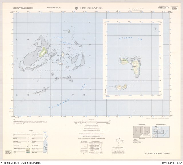 Lou Island SE : Admiralty Islands 1:25,000, sheet 3649 I SE ...