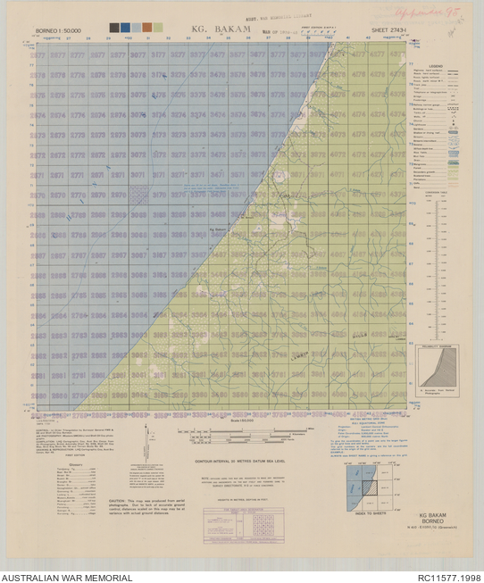 Kg. Bakam [Kampong Bakam] : Borneo 1:50,000, sheet 2743-I | Australian ...