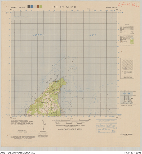 Labuan north : Borneo 1:50,000, sheet 3147-II | Australian War Memorial