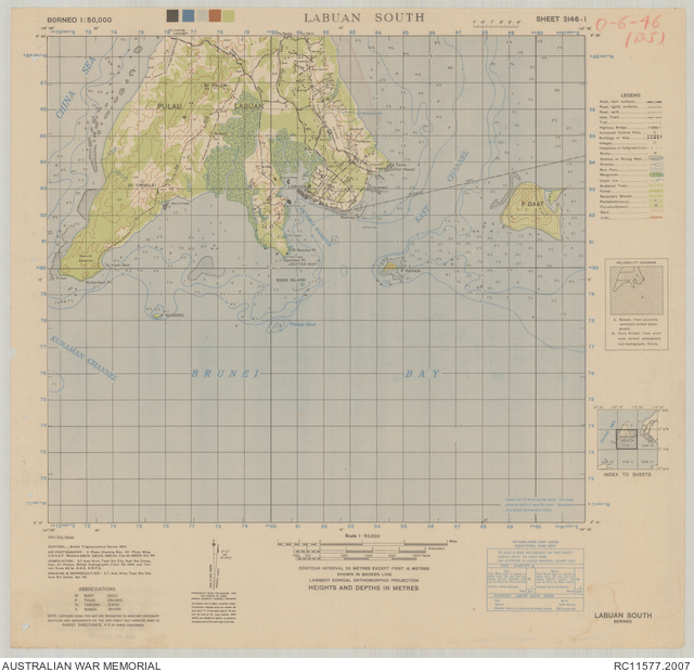 Labuan south : Borneo 1:50,000, sheet 3146-I | Australian War Memorial