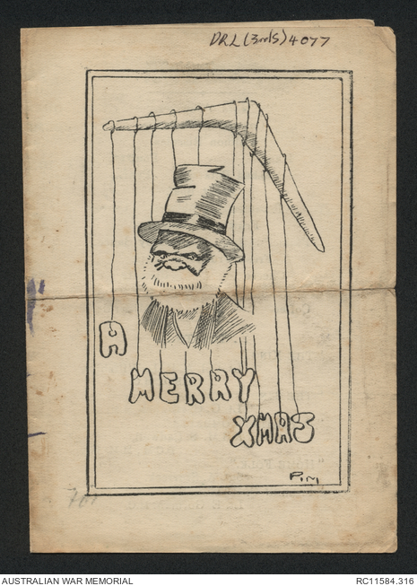 [Menu] 22nd Battalion, Headquarters’ Company’s Xmas Dinner | Australian ...