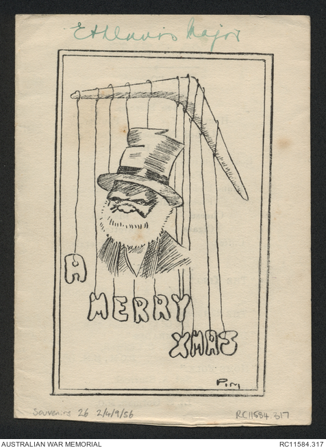 [Menu] 22nd Battalion, Headquarters’ Company’s Xmas Dinner | Australian ...