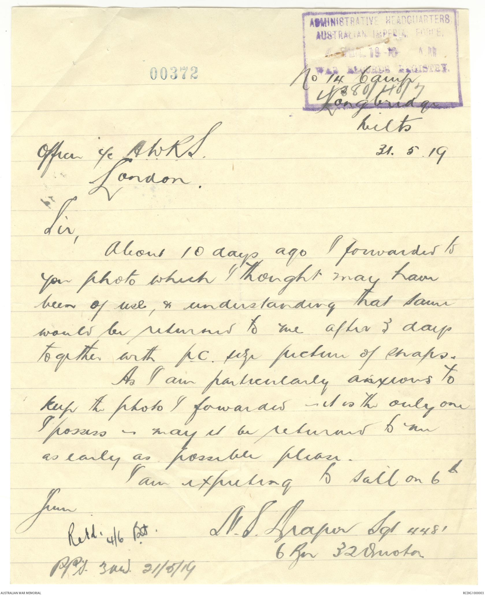 AWM16 4380/40 - [Australian War Records Section registry files and ...