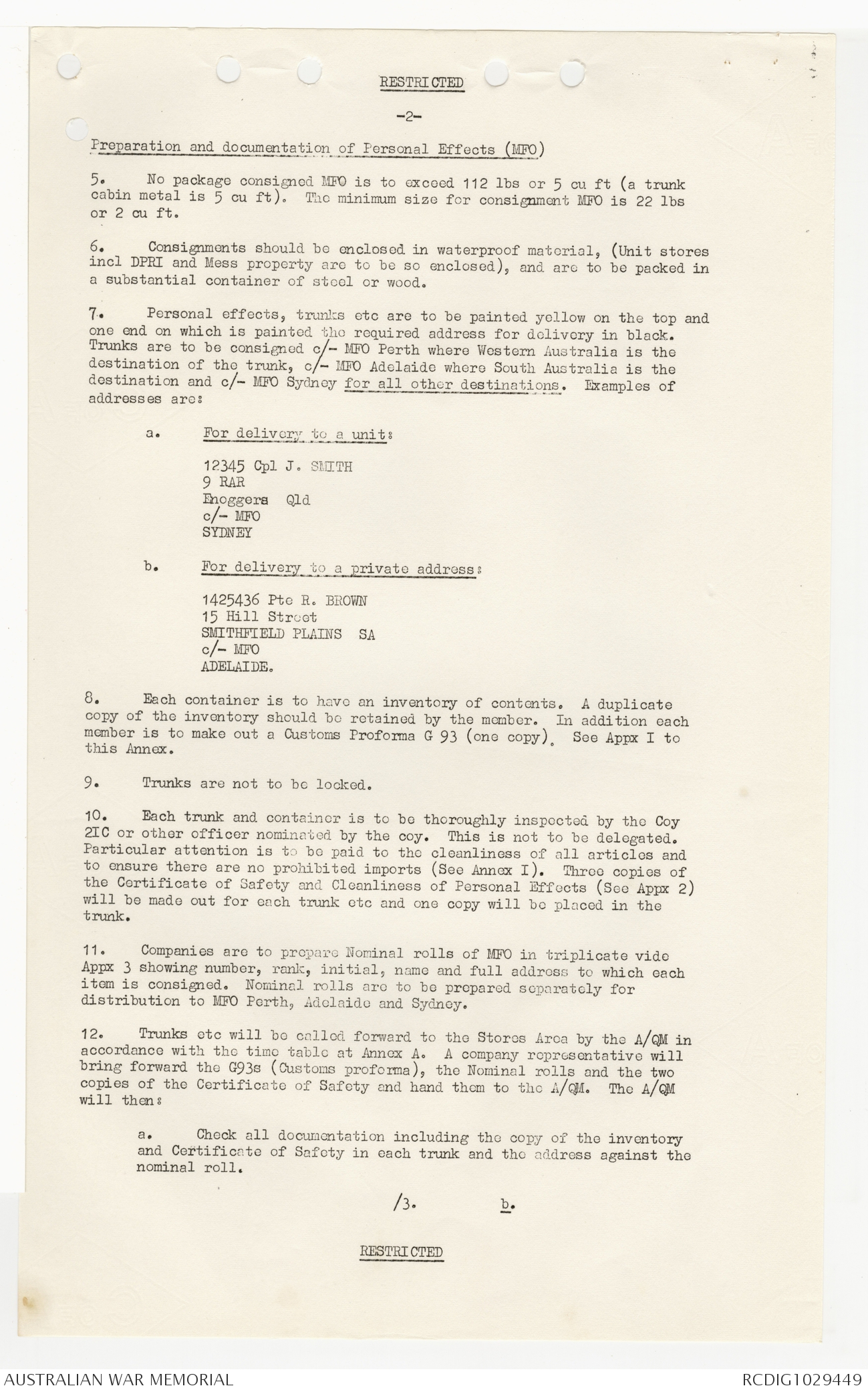 AWM95 7/9/24 - 1-30 September 1969, Annexes | Australian War Memorial