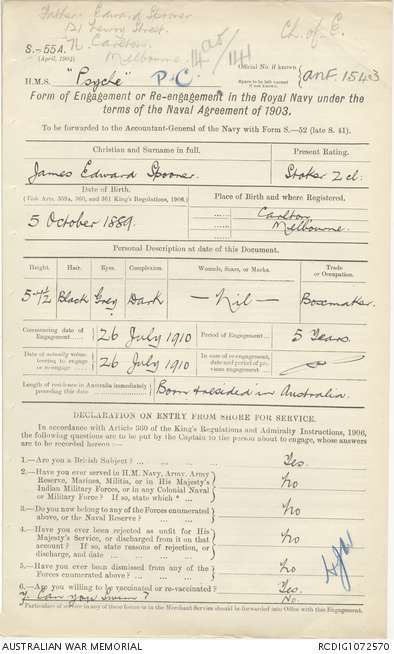 AWM266 6/2/1543 - 1543 James Edward Spooner | Australian War Memorial
