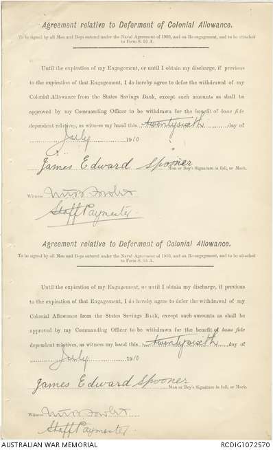 AWM266 6/2/1543 - 1543 James Edward Spooner | Australian War Memorial