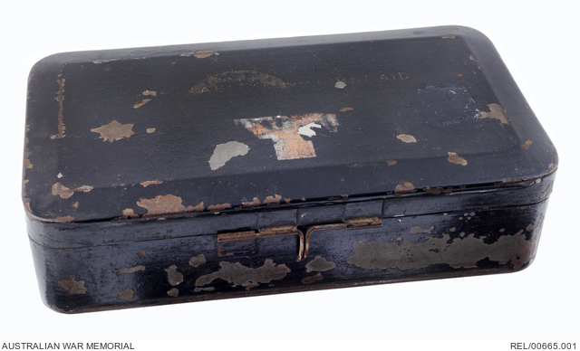 Box for 'Tabloid' first aid kit : Corporal F J Orr, 1st Australian Army ...