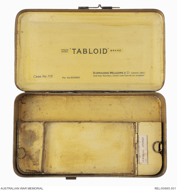 Box for 'Tabloid' first aid kit : Corporal F J Orr, 1st Australian Army ...