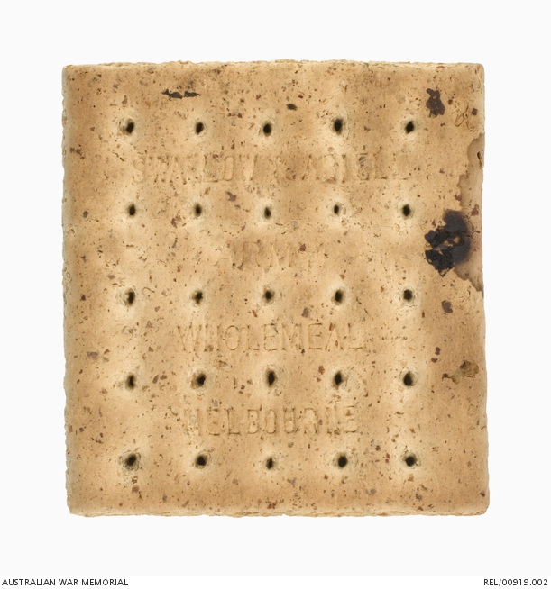 Army hardtack biscuit | Australian War Memorial