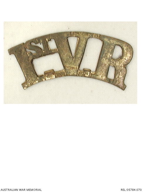 Shoulder title: 1 Battalion Victorian Rangers | Australian War Memorial