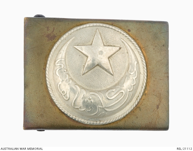 Turkish soldier's belt buckle : Lieutenant Colonel T J Daley, 9 Light ...