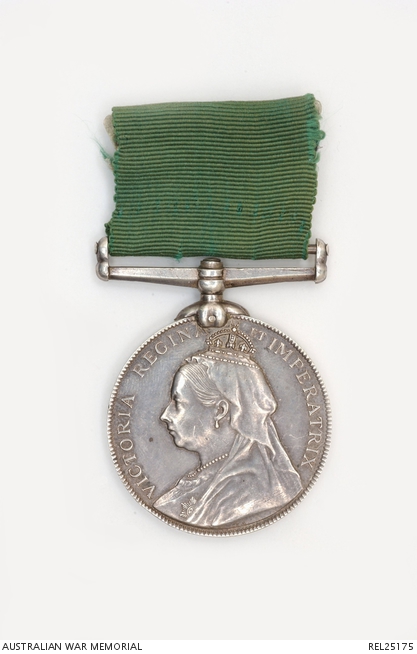 Volunteer Long Service Medal : Battery Sergeant Major A Dingwall, Southern Tasmanian Artillery ...