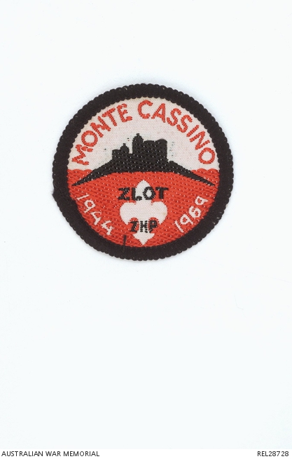 Cloth patch 'MONTE CASSINO ZLOT ZHP 1944 1969': Lieutenant Mikolaj ...