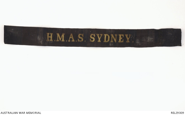 Sailor's cap tally : HMAS Sydney | Australian War Memorial