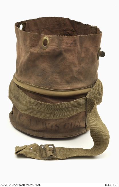 Carrier, magazines : Lewis machine gun | Australian War Memorial