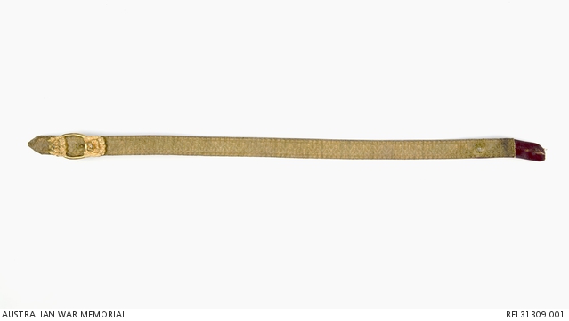 Sword sling : Royal Artillery | Australian War Memorial