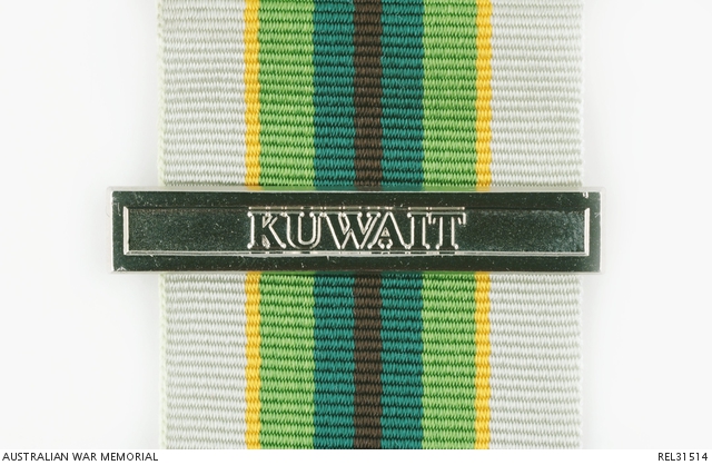 Specimen clasp 'KUWAIT' for Australian Service Medal 1975 ...