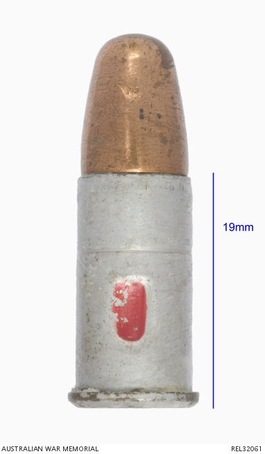 .380 inch Enfield Revolver Drill Mk D1* Cartridge | Australian War Memorial