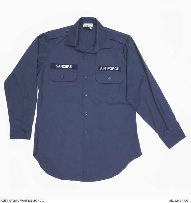 RAAF working shirt : B Sanders, RAAF | Australian War Memorial