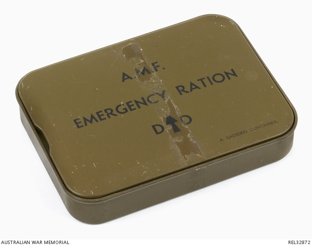 AMF Emergency Ration Tin : Private Raymond Stiller, 52 Composite Anti ...