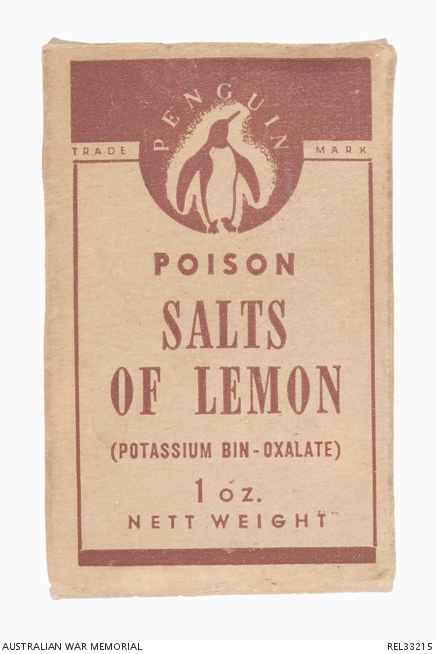 Salts of Lemon war time pack | Australian War Memorial