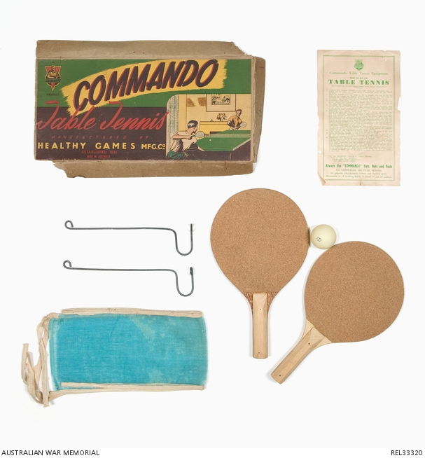 Boxed 'Commando' Table Tennis game | Australian War Memorial