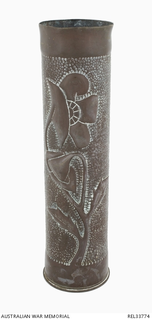 Trench art shell case | Australian War Memorial