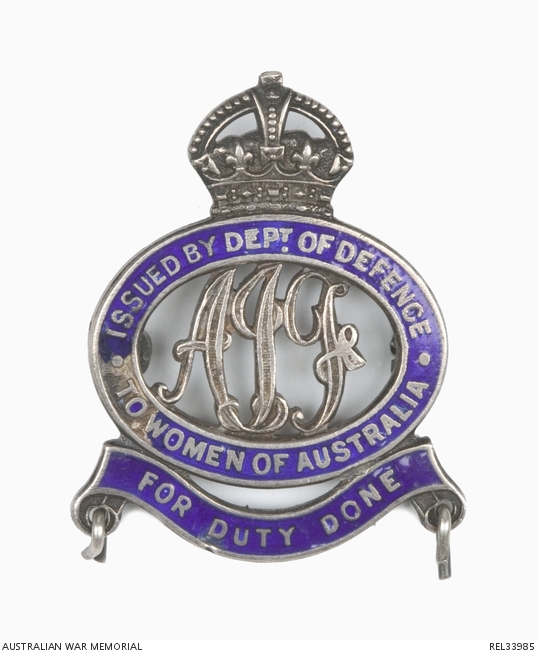 Female Relatives Badge : Mrs Fanny Marston | Australian War Memorial