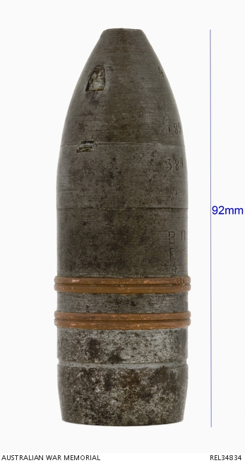 37 mm Hotchkiss Projectile | Australian War Memorial